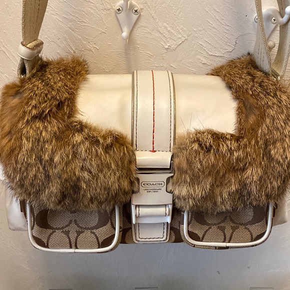 Coach | Bags | Coach Limited Edition Fur Trim Bag | Poshmark
